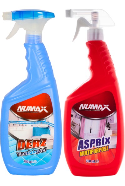Çok Amaçlı Temizlik Sıvısı Sprey 750 ml + Derz Temizleyici Sprey 750 ml