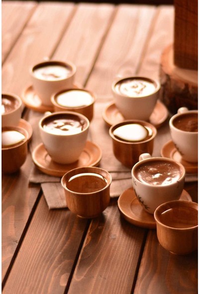 Tido – 6’lı Kahve Yanı Bardağı Bambu