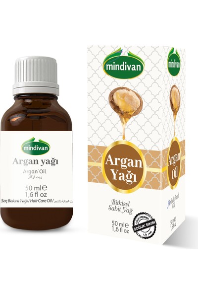 Mindivan Argan Yağı 50 ml (Soğuk Sıkım) Mindivan Argan Yağı 50 ml (Soğuk Sıkım)