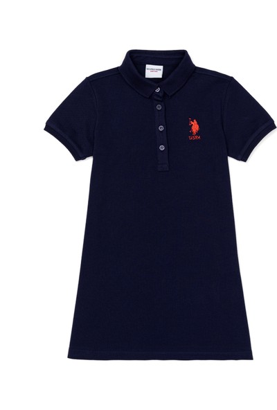 U.S. Polo Assn. Kız Çocuk Lacivert Örme Elbise 50252215-VR033