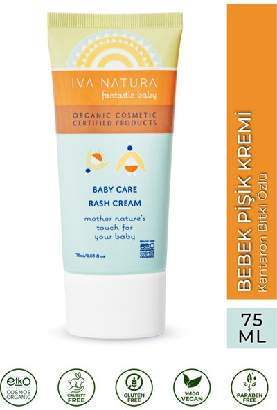 IVA NATURA Organik Bebek Pişik Kremi Kantaron Özlü 75 ML IVA NATURA Organik Bebek Pişik Kremi Kantaron Özlü 75 ML