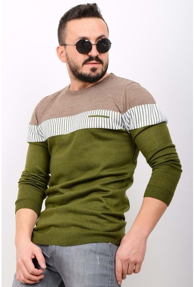 Edwox Erkek Slim Fit Triko Bisiklet Yaka Kazak Kahverengi TR151 Edwox Erkek Slim Fit Triko Bisiklet Yaka Kazak Kahverengi TR151