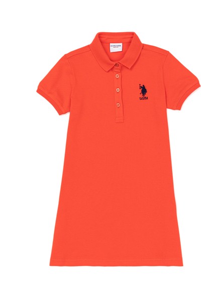 U.S. Polo Assn. Kız Çocuk Risk Red Örme Elbise 50252215-VR213