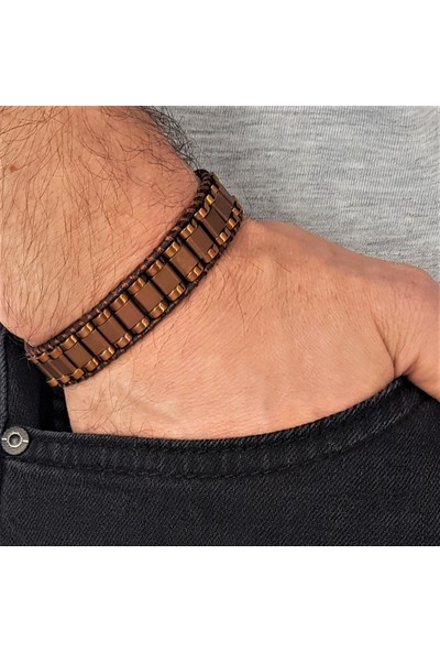 Seven Art Jewelry Hematit Taşı Erkek Bileklik