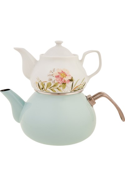 Karaca Silva Midi Porselen Demlikli Çaydanlık Takımı Karaca Silva Midi Porselen Demlikli Çaydanlık Takımı