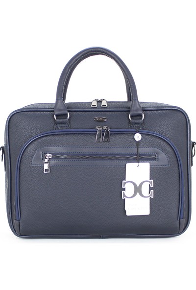 Case Club Unisex Evrak Çantası 15,6 Inç Laptop Bölmeli - Lacivert