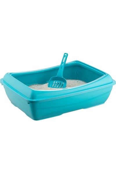 Renklidükkan Mikopet Büyük Kedi Tuvaleti Mavi