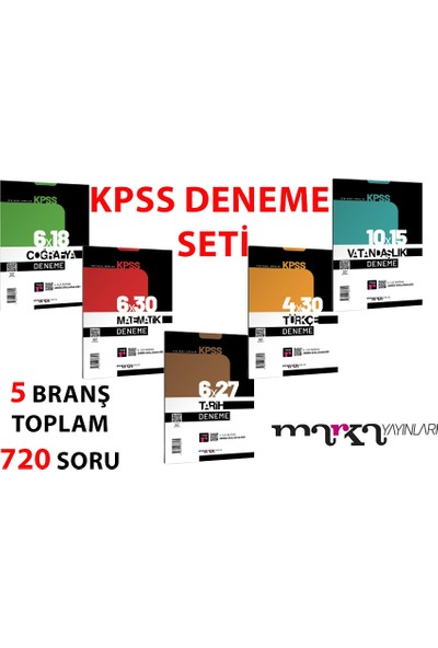 Marka Yayınları KPSS Full Denene Seti 5 Branş (Ciltli) Marka Yayınları KPSS Full Denene Seti 5 Branş (Ciltli)