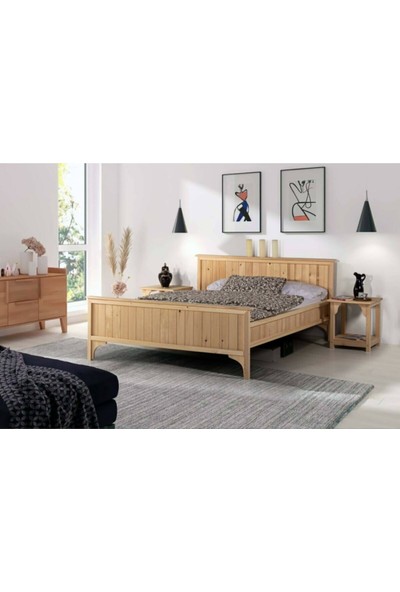 Modimo Midas Ahşap Karyola-Ceviz Modimo Midas Ahşap Karyola-Ceviz