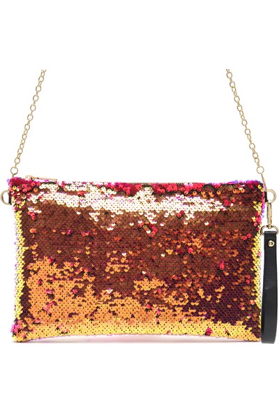 Desa Anais Fuşya Kadın Payetli Portföy Çanta