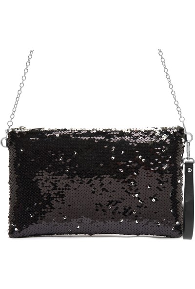 Desa Anais Siyah Kadın Payetli Portföy Çanta