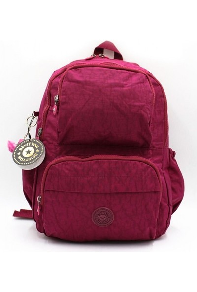 Case Club Krinkıl Kumaş Sırt Çantası Su Geçirmez Kumaş - Bordo