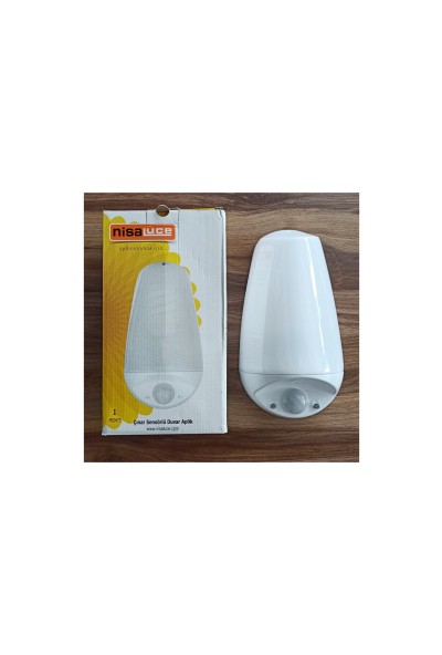 Nisa Luce E-27 Duylu Hareket Sensörlü Soft Kasa Duvar Aplik Nisa Luce E-27 Duylu Hareket Sensörlü Soft Kasa Duvar Aplik
