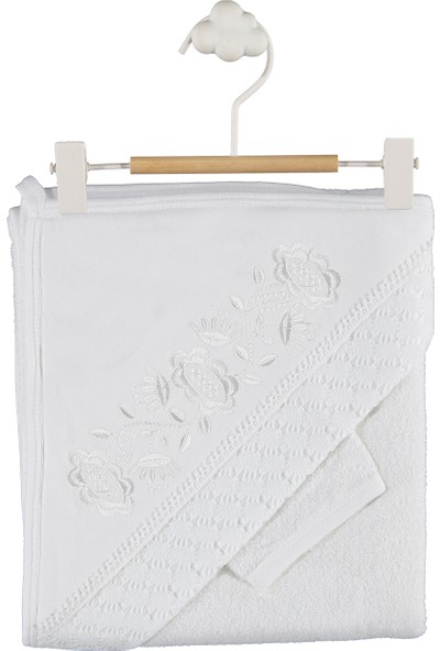Bebelinna Çiçek Desenli Kundak Havlu %100 Pamuklu 16123A1 80X90 cm Bebelinna Çiçek Desenli Kundak Havlu %100 Pamuklu 16123A1 80X90 cm