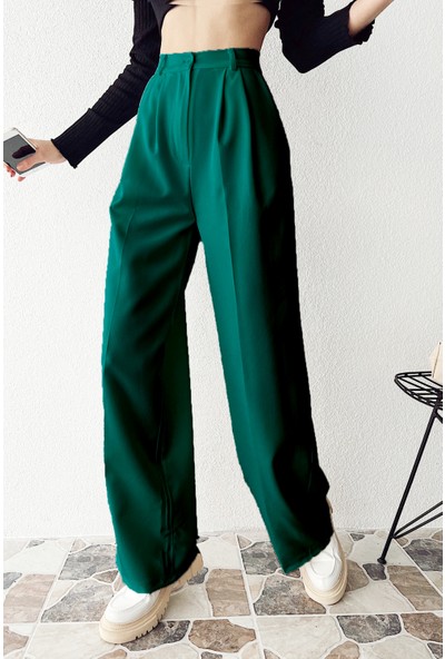 Sertiz Yeşil Palazzo Pantolon