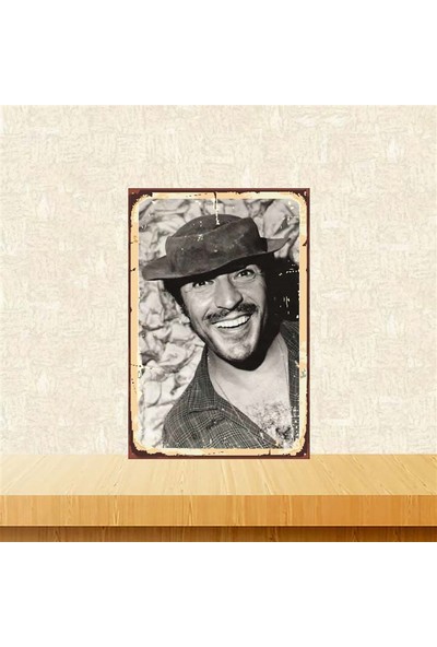 Sadri Alışık Tasarımlı 20-30 cm Retro Ahşap Poster Sadri Alışık Tasarımlı 20-30 cm Retro Ahşap Poster