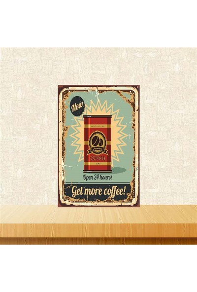 Coffee 20-30 cm Retro Ahşap Poster TKFX4016 Coffee 20-30 cm Retro Ahşap Poster TKFX4016