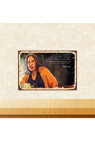 Aklım Ermez Gardaş Dilber Ay 20-30 cm Retro Ahşap Poster Aklım Ermez Gardaş Dilber Ay 20-30 cm Retro Ahşap Poster