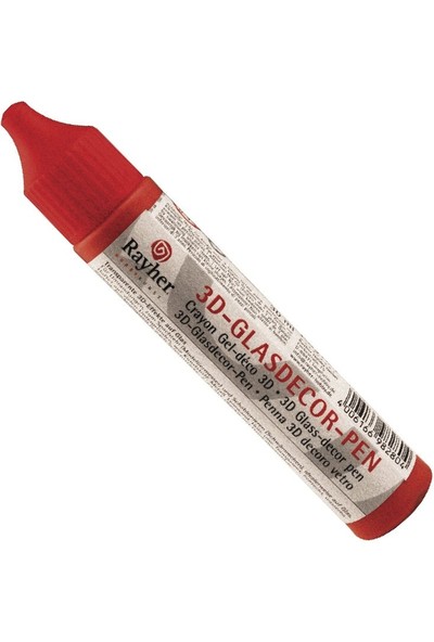 Rayher Glas Pen Boyutlu Cam Boya 30ML Kırmızı Rayher Glas Pen Boyutlu Cam Boya 30ML Kırmızı