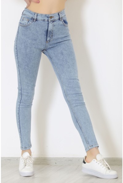 Rouva Dar Paça Kot Pantolon Buzmavi - 9043.1361.