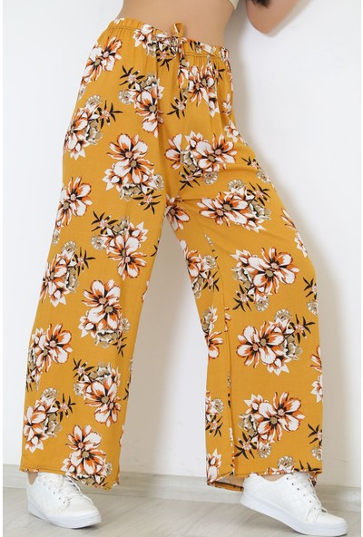 Rouva Dokuma Pantolon Hardalçiçekli - 1233.1095.