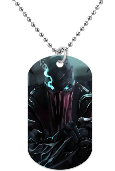 Rowalsi Pyke Baskılı Gümüş Zincirli Künye/kolye TYT1750