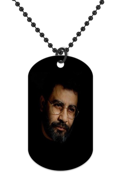 Rowalsi Ahmet Kaya Baskılı Siyah Zincirli Künye/kolye TYT1391