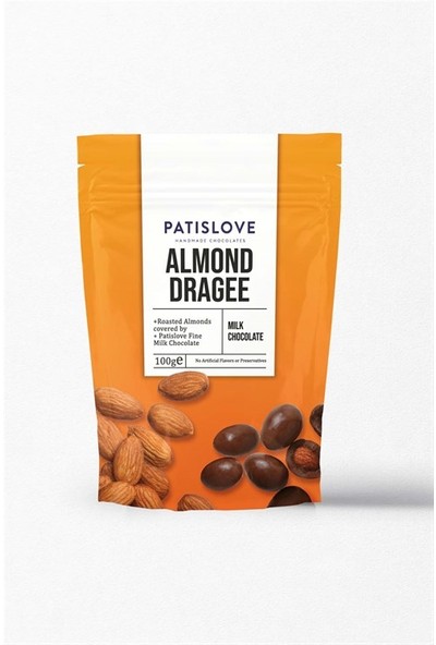 Patislove Sütlü Çikolatalı Badem Draje 100 G Patislove Sütlü Çikolatalı Badem Draje 100 G