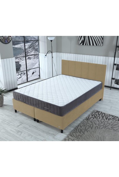 Ipek Mobilya Alto Set ( Baza + Başlık + Yatak ) Renk Bej 120X200 Ipek Mobilya Alto Set ( Baza + Başlık + Yatak ) Renk Bej 120X200