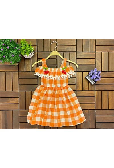 Kiraz Aksesuarlı Elbise