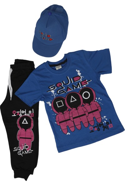 Squid Game Baskılı Şapka Aksesuarlı Takım Squid Game Baskılı Şapka Aksesuarlı Takım