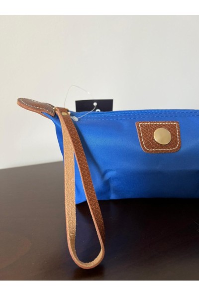 Butik Ay-Da Saks Mavi Makyaj Çantası