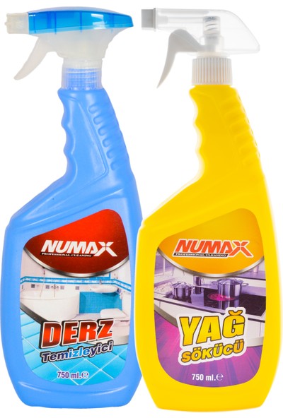 Mutfak Temizleyici Yağ ve Kir Sökücü Sprey 750 ml + Derz Temizleyici Sprey 750 ml Mutfak Temizleyici Yağ ve Kir Sökücü Sprey 750 ml + Derz Temizleyici Sprey 750 ml