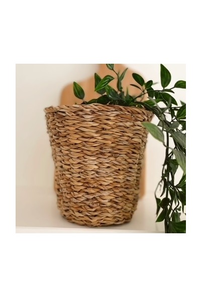 Kai Home Hasır Seagrass Küçük Boy Saksı Sepeti