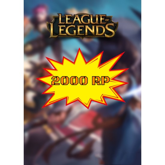 Riot Games League Of Legends 2000 Rp Fiyatı - Taksit Seçenekleri