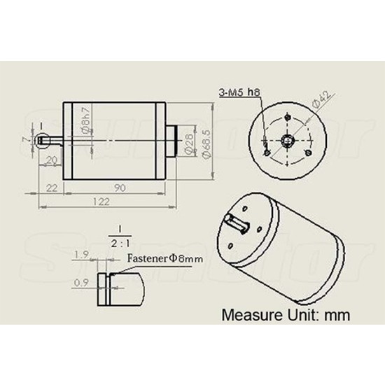 Cansın Motors 24 V/120 W Fırçalı Dc Motor MY6812 Fiyatı
