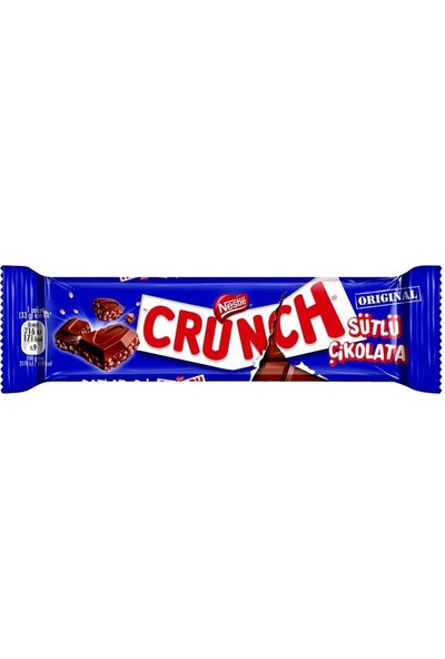 Nestle Crunch Sütlü Pirinç Patlaklı Çikolata 10 x 31,5 gr Nestle Crunch Sütlü Pirinç Patlaklı Çikolata 10 x 31,5 gr