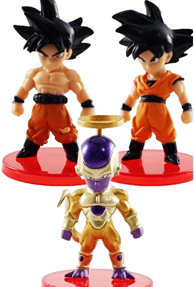 Bandai Dragon Ball Z Son Goku Saiyan Aksiyon Figür 8 cm - 3 Lü Set -1 Bandai Dragon Ball Z Son Goku Saiyan Aksiyon Figür 8 cm - 3 Lü Set -1