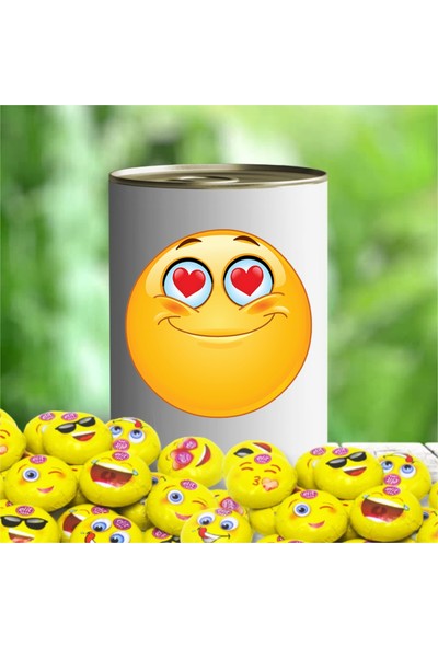 E-Hediyeci Romantic Smiley Emojili Çikolata Konservesi E25 E-Hediyeci Romantic Smiley Emojili Çikolata Konservesi E25