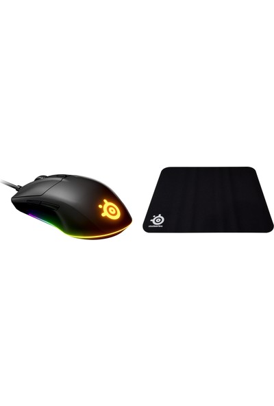 Steelseries Rival 3 Rgb Oyuncu Mouse + Qck+ Oyuncu Mousepad Steelseries Rival 3 Rgb Oyuncu Mouse + Qck+ Oyuncu Mousepad