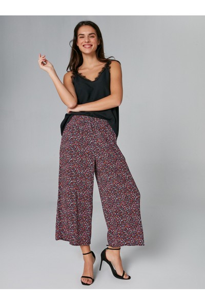 Faik Sönmez Renkli Desenli Viskon 64401