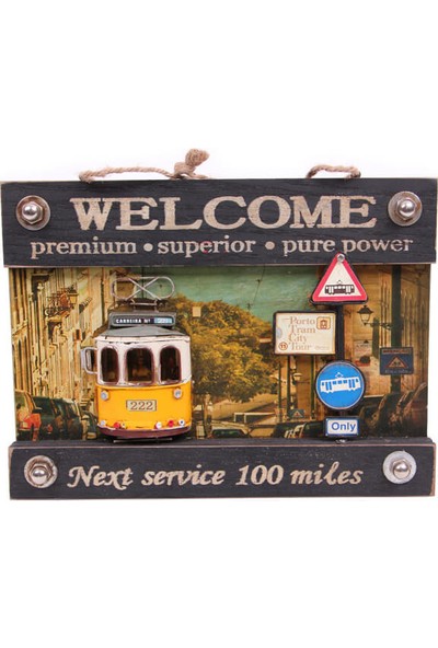 Trendio Welcome Hoşgeldiniz Kapı Yazısı