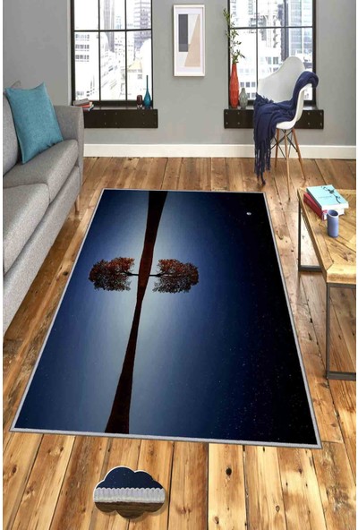 Homefesto Halı Dekoratif Özel Tasarım Modern İnce Yıkanabilir 800 Gr /M2 Kaymaz Taban Trend Halı