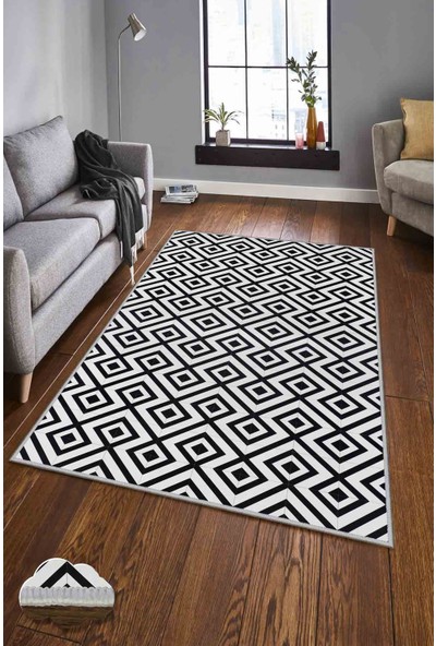 Halı Dekoratif Özel Tasarım Modern İnce Yıkanabilir 800 Gr /M2 Kaymaz Taban Trend Halı