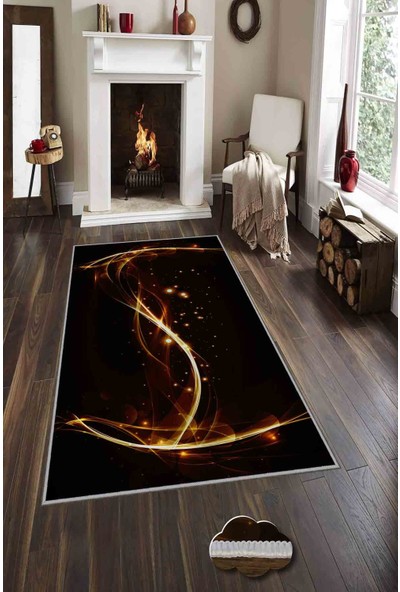 Homefesto Halı Dekoratif Özel Tasarım Modern İnce Yıkanabilir 800 Gr /M2 Kaymaz Taban Trend Halı