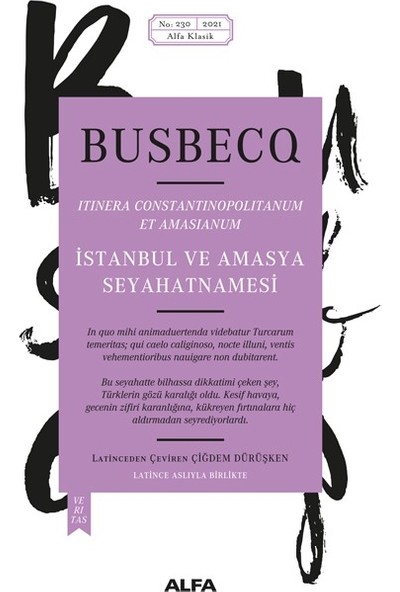 Istanbul ve Amasya Seyahatnamesi – (Ciltli) - Busbecq