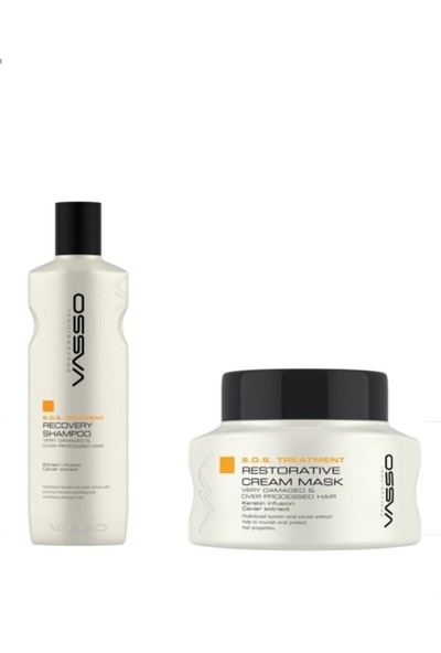 Vasso Women Yıpranmış Saçlar Için Acil Kurtarma Seti Keratinli Şampuan ve Keratinli Saç Maskesi 260ML+150ML SAMMASK260150 Vasso Women Yıpranmış Saçlar Için Acil Kurtarma Seti Keratinli Şampuan ve Keratinli Saç Maskesi 260ML+150ML SAMMASK260150