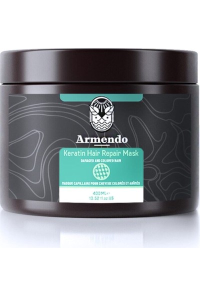 Armendo Aşırı Yıpranmış Saçlar Için Keratinli Saç Bakım Maskesi 400 ml Armendo-03 Armendo Aşırı Yıpranmış Saçlar Için Keratinli Saç Bakım Maskesi 400 ml Armendo-03
