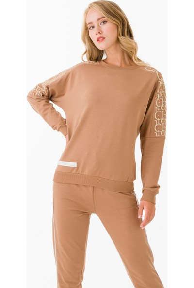 Sogo Kolları ve Ceplerı Chıc Yazılı Eşofman Takım