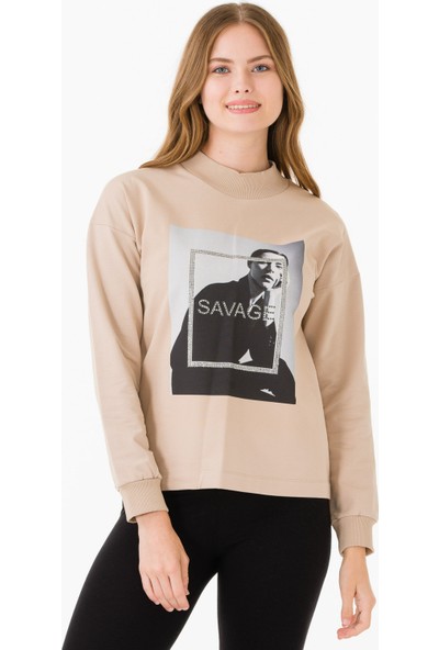 Sogo Savage Baskılı Sweatshirt